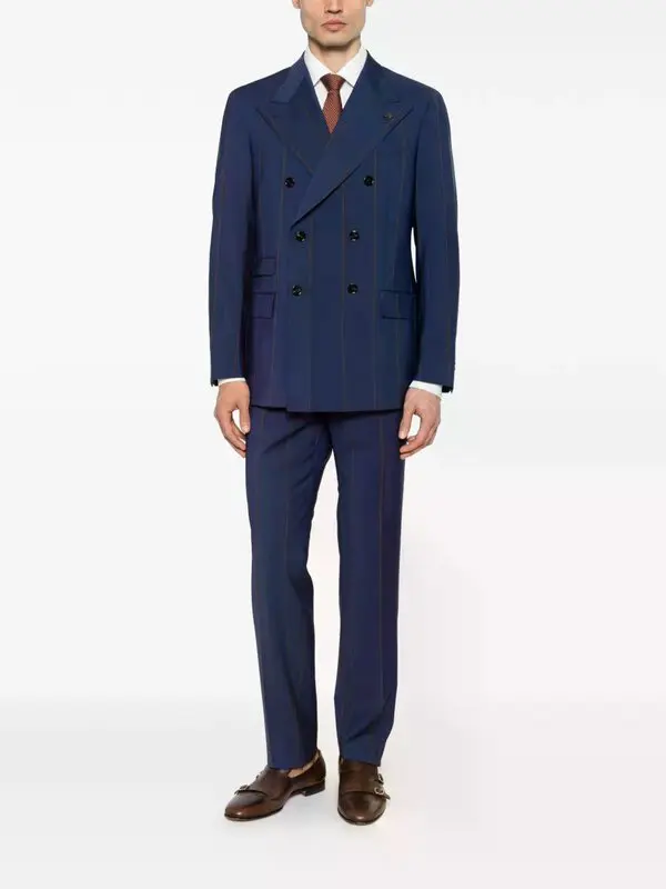 GABRIELE PASINI Striped Double-breasted Suit