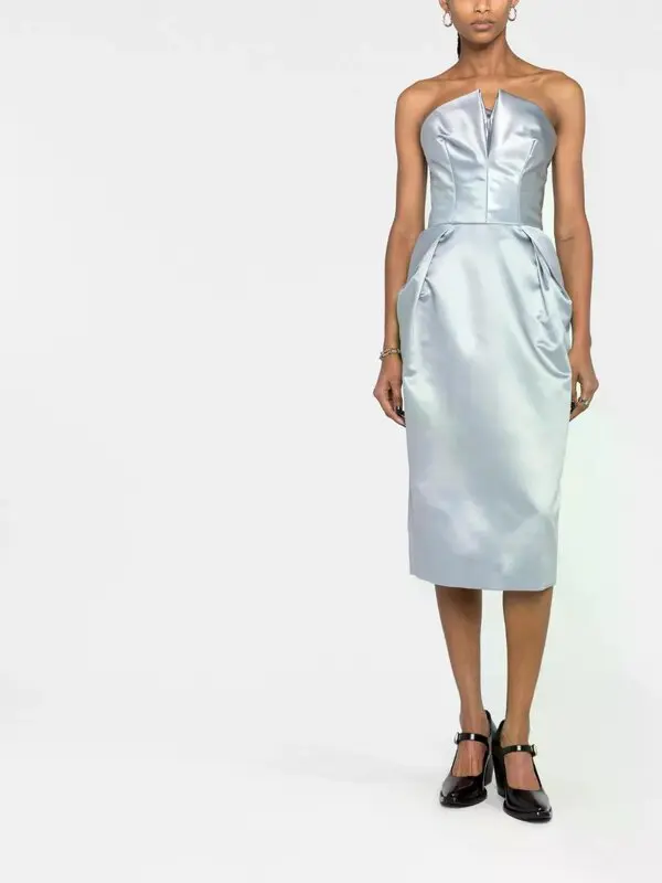 MAISON MARGIELA Cintzed Satin Midi Dress