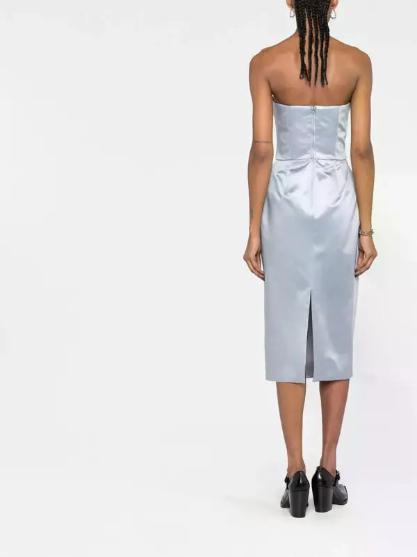MAISON MARGIELA Cintzed Satin Midi Dress