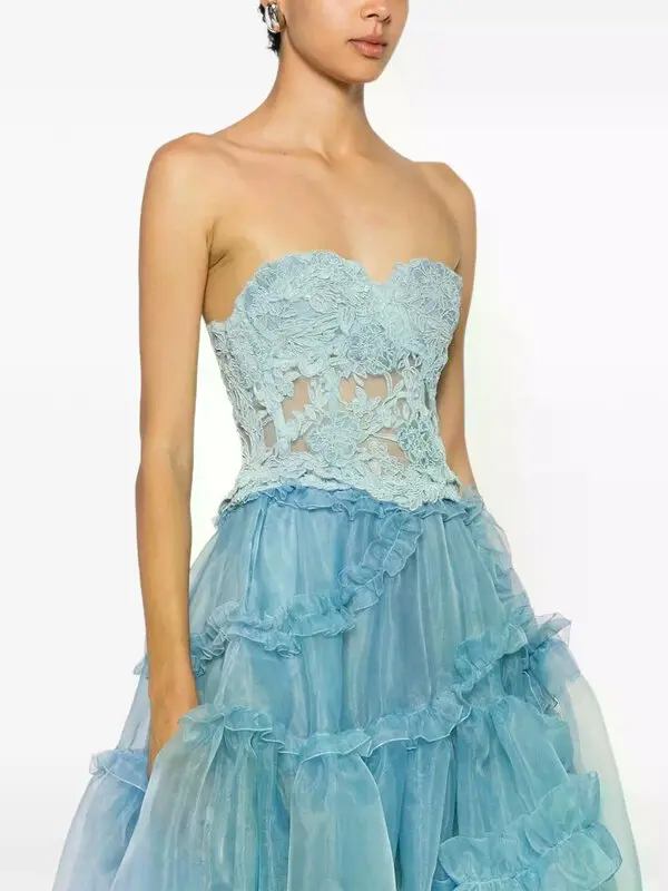 Ermanno Scervino Structured Rebrodé Bustier Top