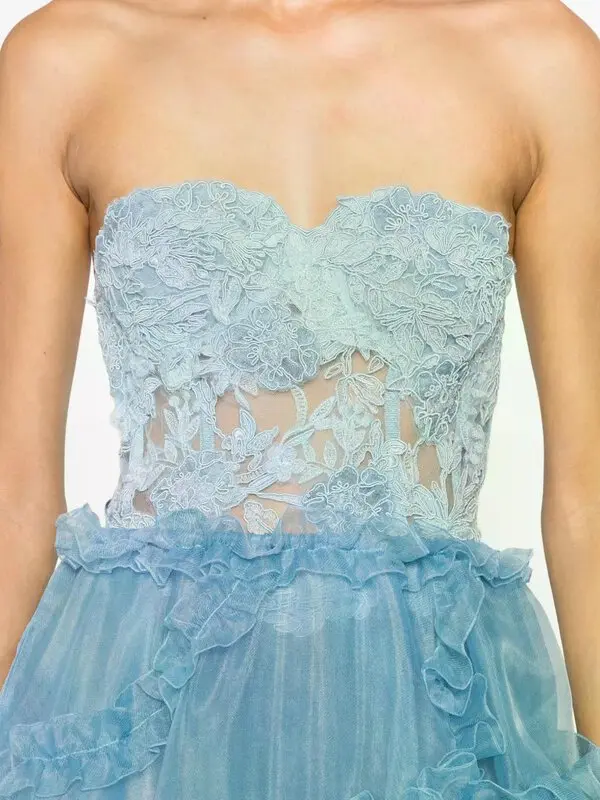 Ermanno Scervino Structured Rebrodé Bustier Top