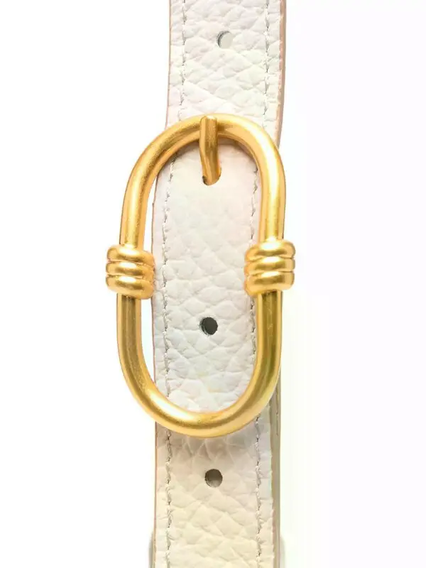 GIANNI CHIARINI Grained-leather Shoulder Bag - Neutrals