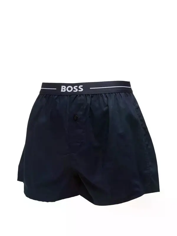 BOSS Logo-waistband Boxers - Blue
