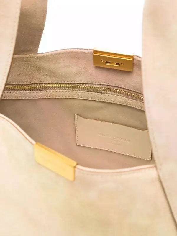 GIANNI CHIARINI Vivi Suede Tote Bag - Neutrals