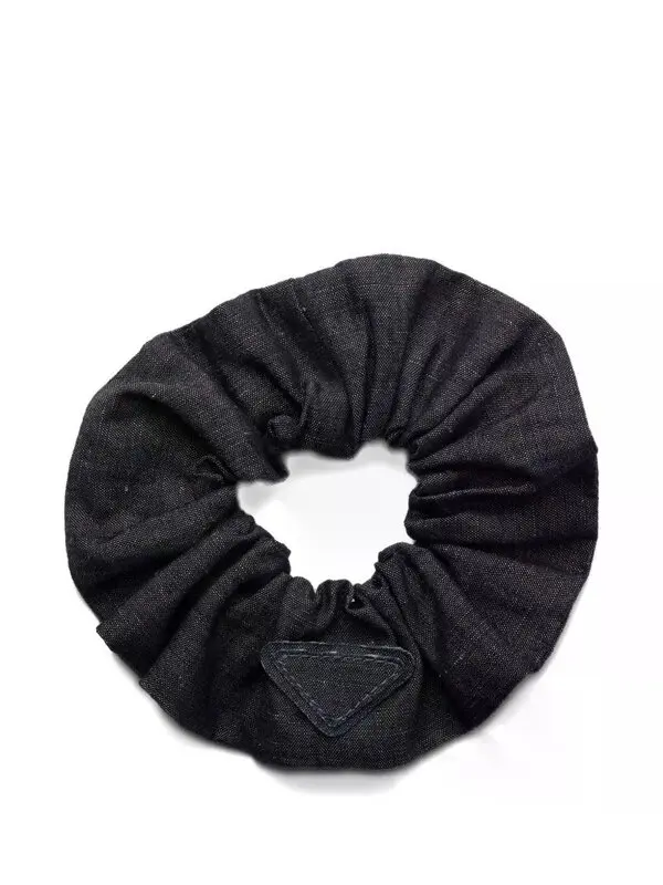 Prada Denim Scrunchie - Black