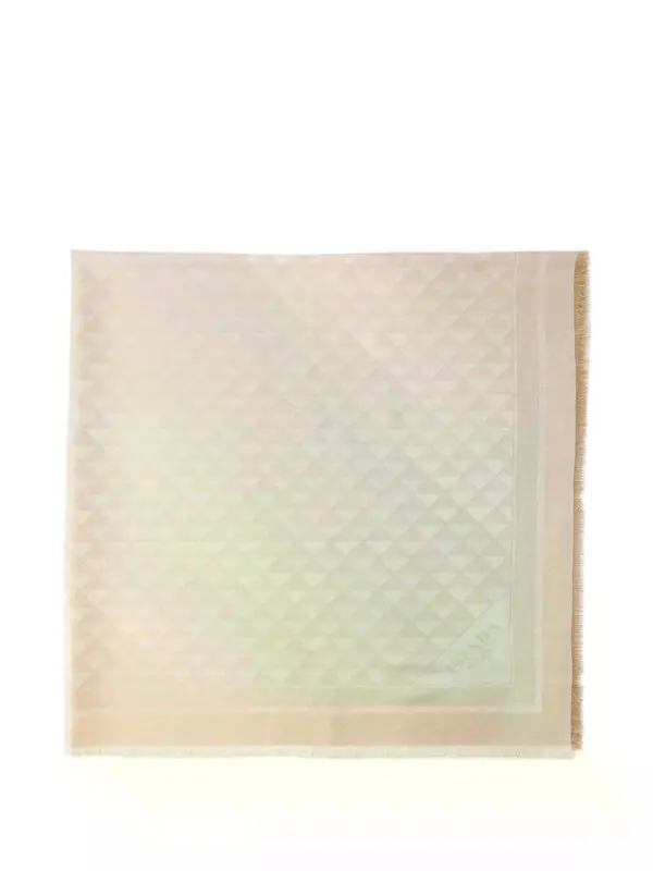 Prada Silk, Viscose And Lurex Shawl - Neutrals