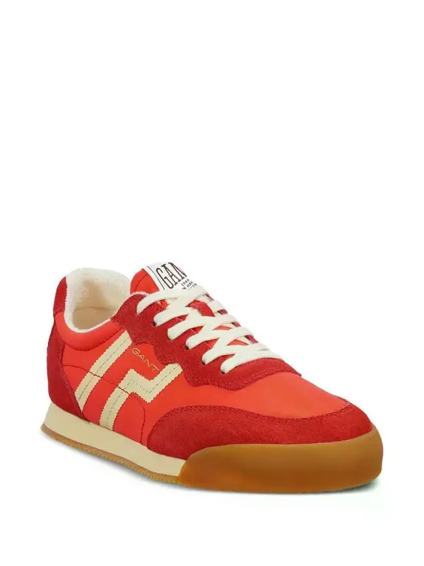 Gant Beylana Suede Striped Sneakers - Red