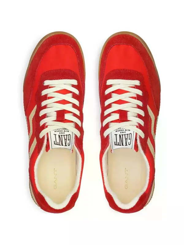 Gant Beylana Suede Striped Sneakers - Red