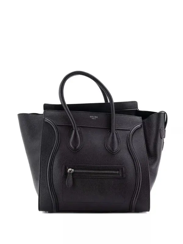 Celine Luggage Mini Tote Bag - Black