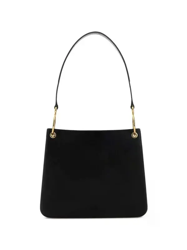 JIL SANDER Ring-detail Shoulder Bag - Black