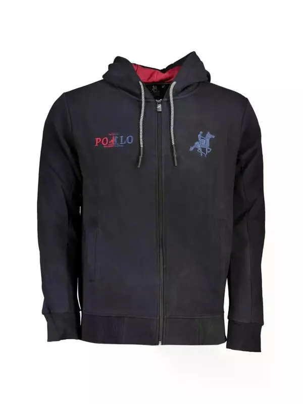U.S. Grand Logo-embroidered Zip-up Hoodie