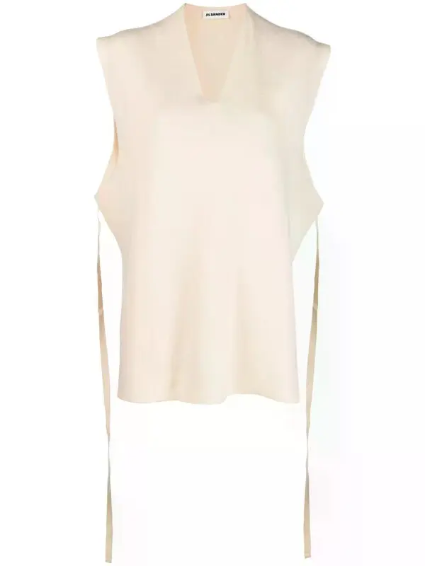 JIL SANDER Wool V-neck Vest