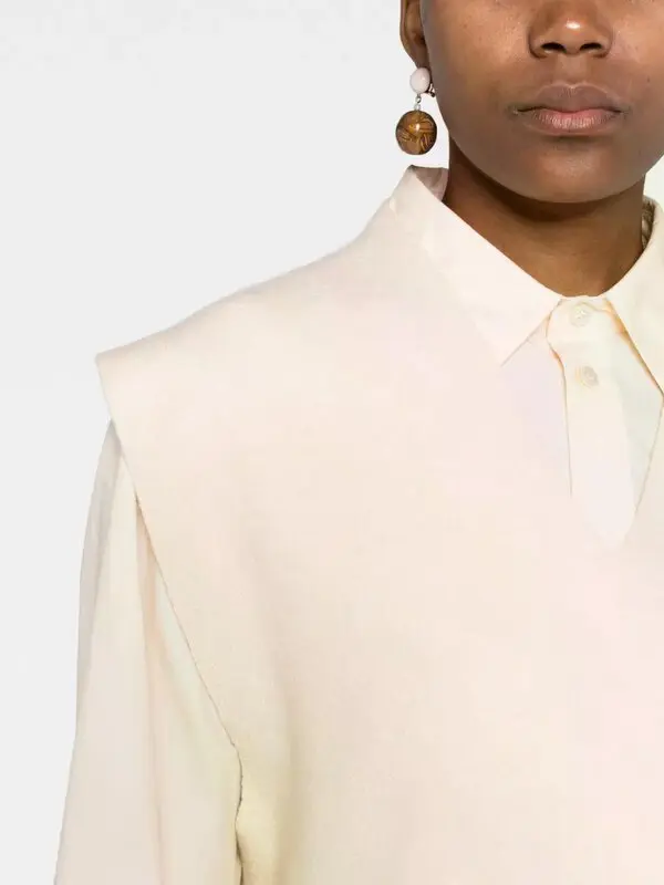 JIL SANDER Wool V-neck Vest