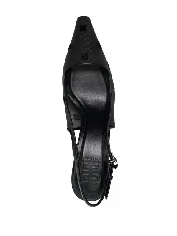 Givenchy 65mm Logo-plaque Leather Pumps