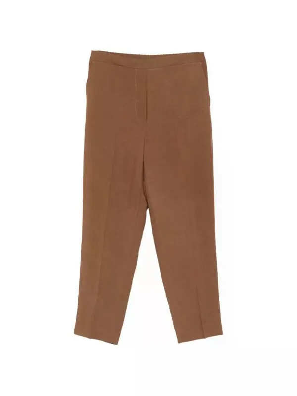 NINA 14.7 Straight-leg Trousers - Brown