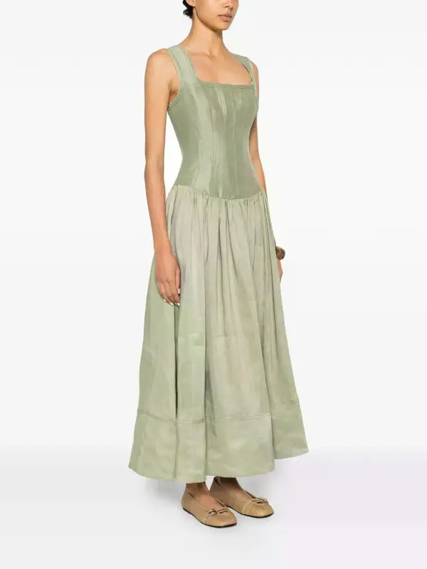 Aje Spirelle Maxi Dress - Green