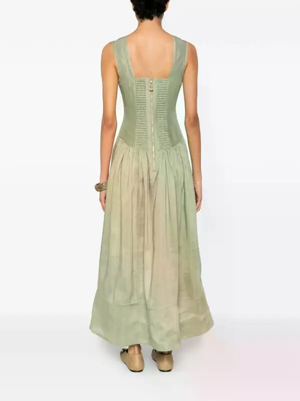Aje Spirelle Maxi Dress - Green