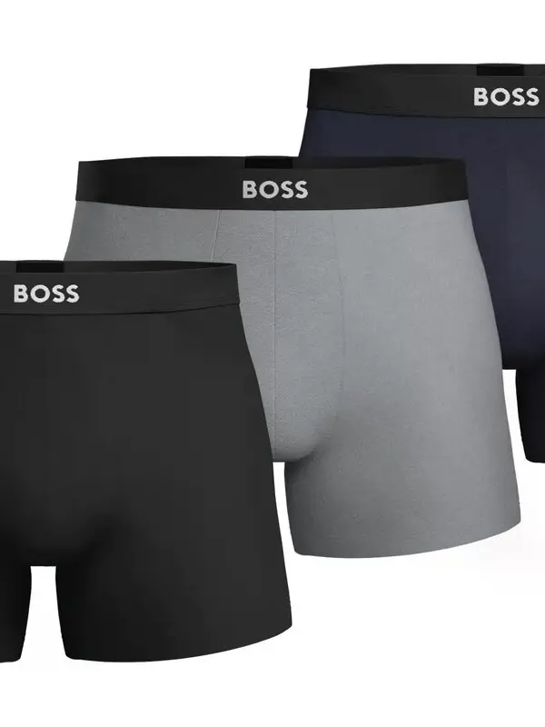 BOSS Logo-waistband Boxers Set - Black