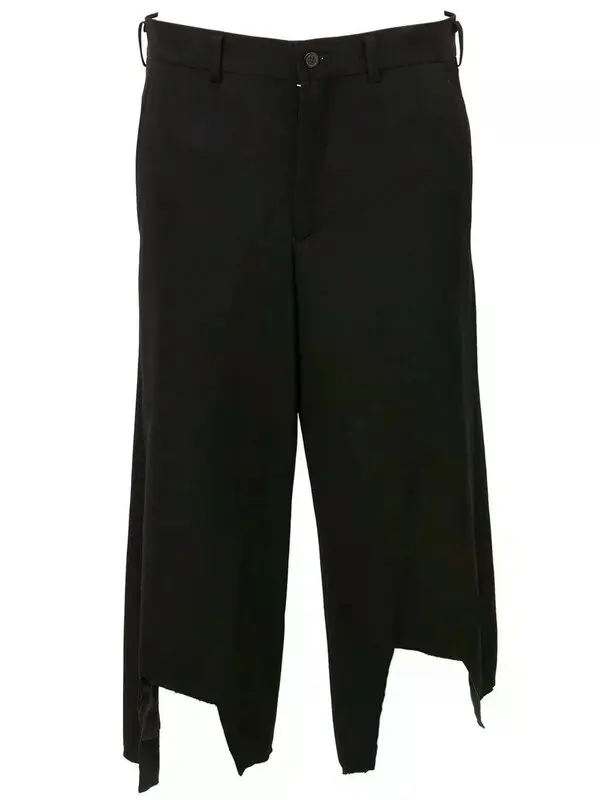 Comme Des Garçons Uneven Cropped Trousers