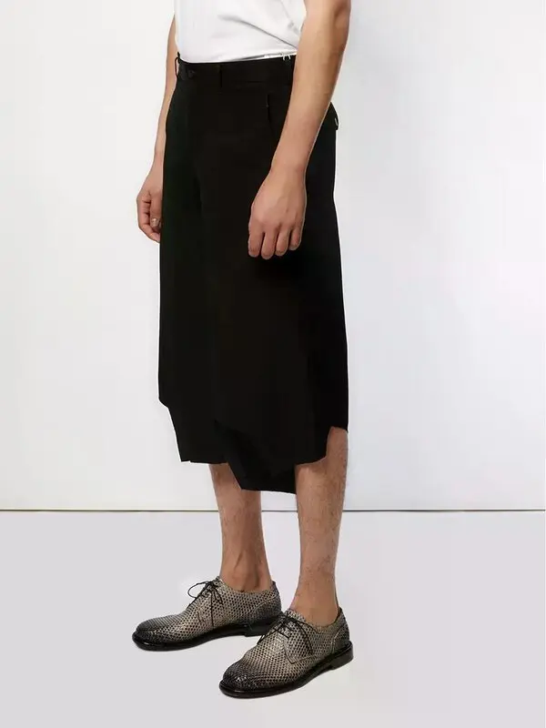 Comme Des Garçons Uneven Cropped Trousers