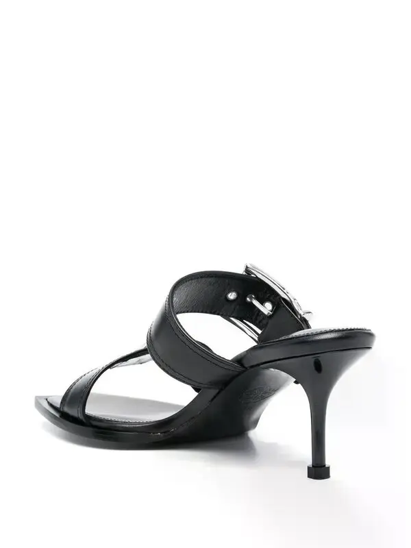 Alexander McQueen 75mm Leather Buckled Sandals