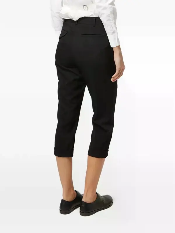 Comme Des Garçons Cropped Wool Trousers