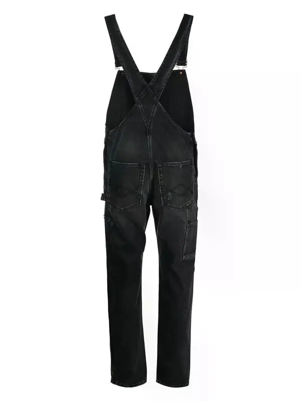 WASHINGTON DEE-CEE Logo-patch Denim Dungarees