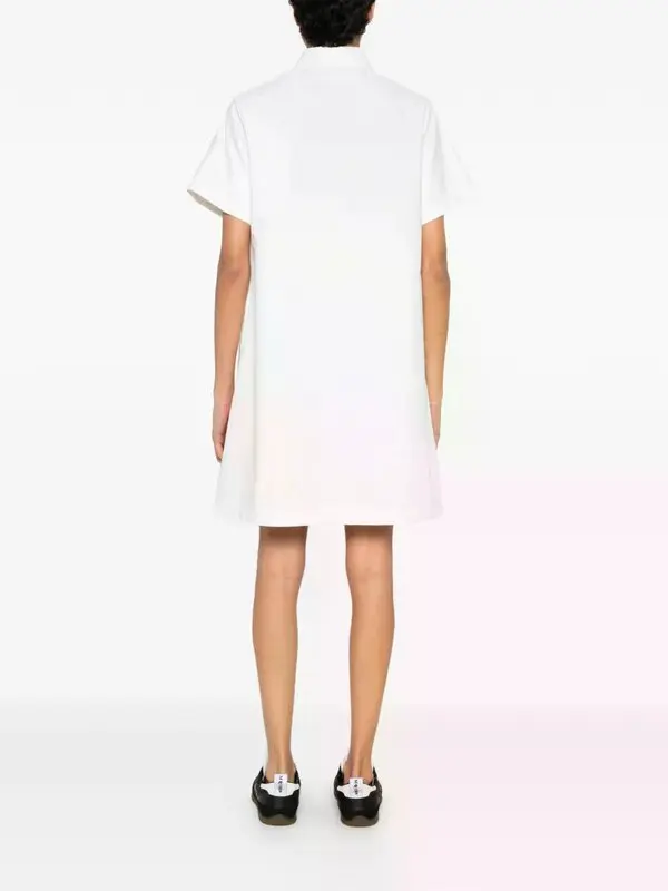 Moncler Embroidered Mini Shirt Dress