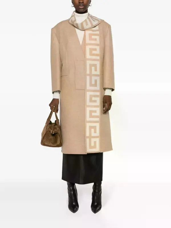 Givenchy 4g Scarf Wool-blend Coat