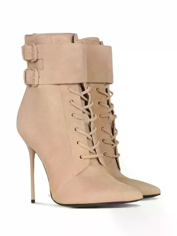 Balmain Uria Lace-up Ankle Boots