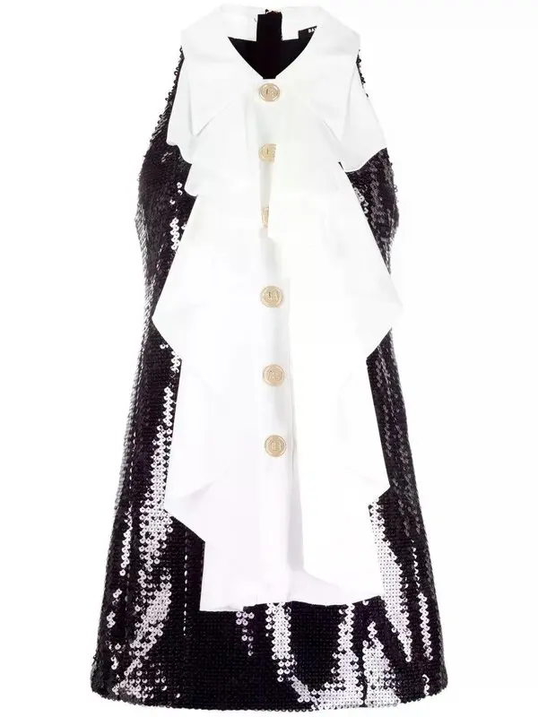 Balmain Sequin Embellished Mini Dress