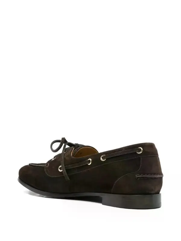 Bally Plume Suede Loafers - Brown