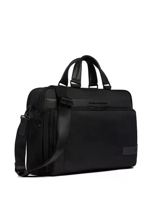 PIQUADRO Leather Panelled Laptop Bag