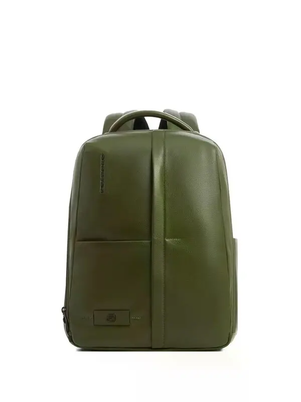 PIQUADRO Leather Laptop Backpack