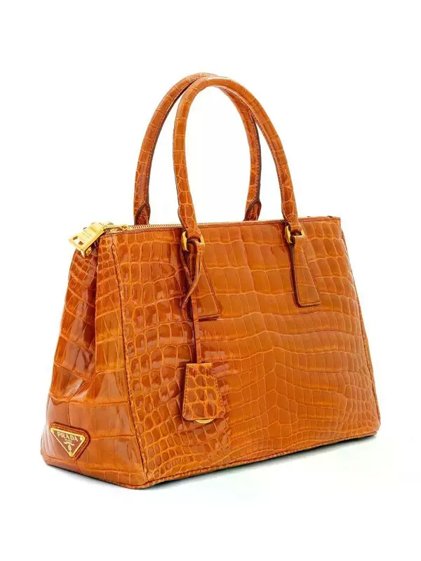 Prada Galleria Medium Leather Tote - Orange