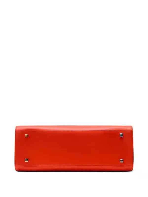 Delvaux Tempête Mm Top Handle Bag - Orange