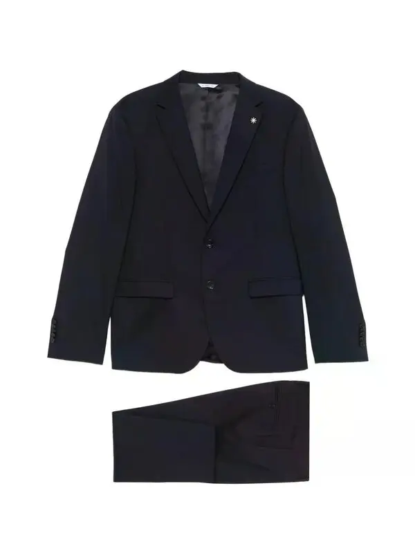 MANUEL RITZ Single-breasted Suit - Blue