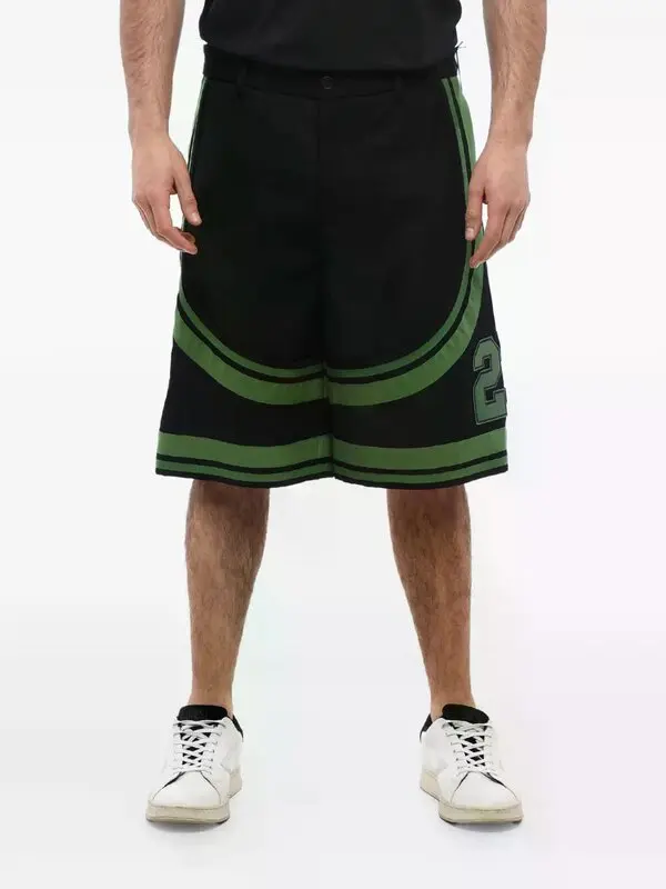 Off-White Curved-stripe Shorts