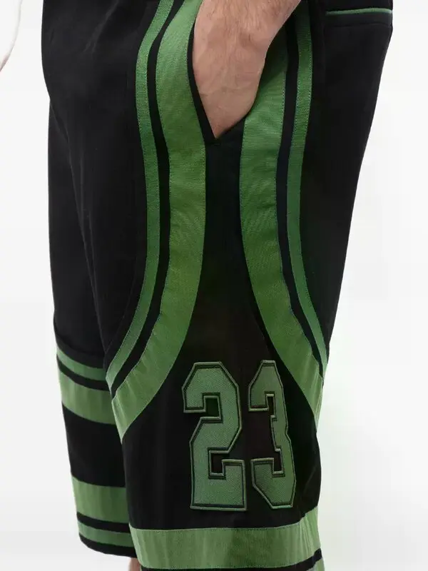 Off-White Curved-stripe Shorts