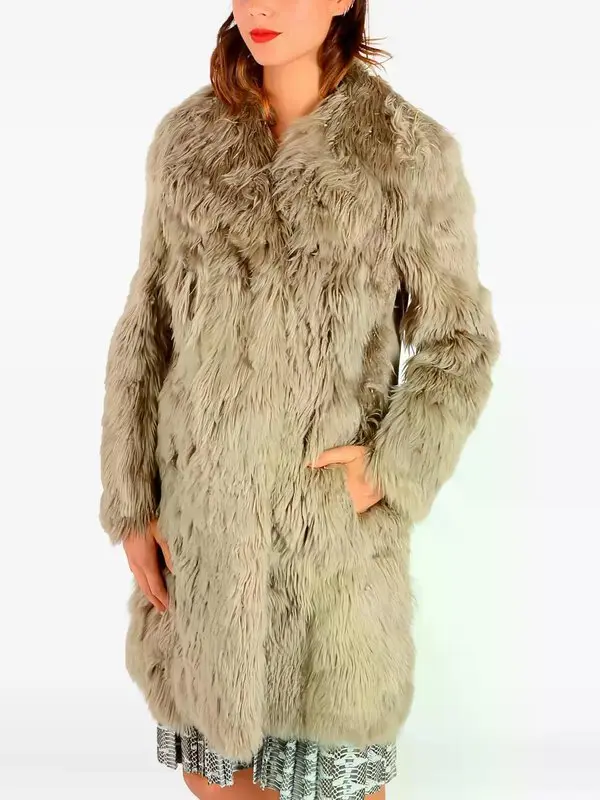 MAISON MARGIELA Shearling-collar Coat