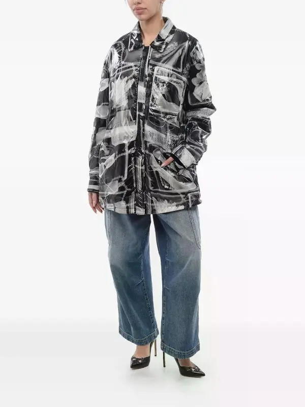Off-White Printed Shirt Jacket