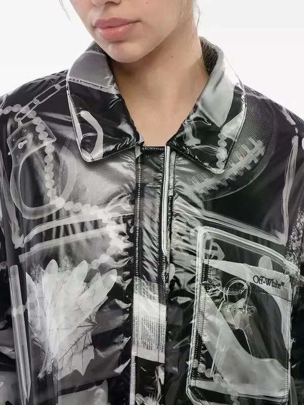 Off-White Printed Shirt Jacket