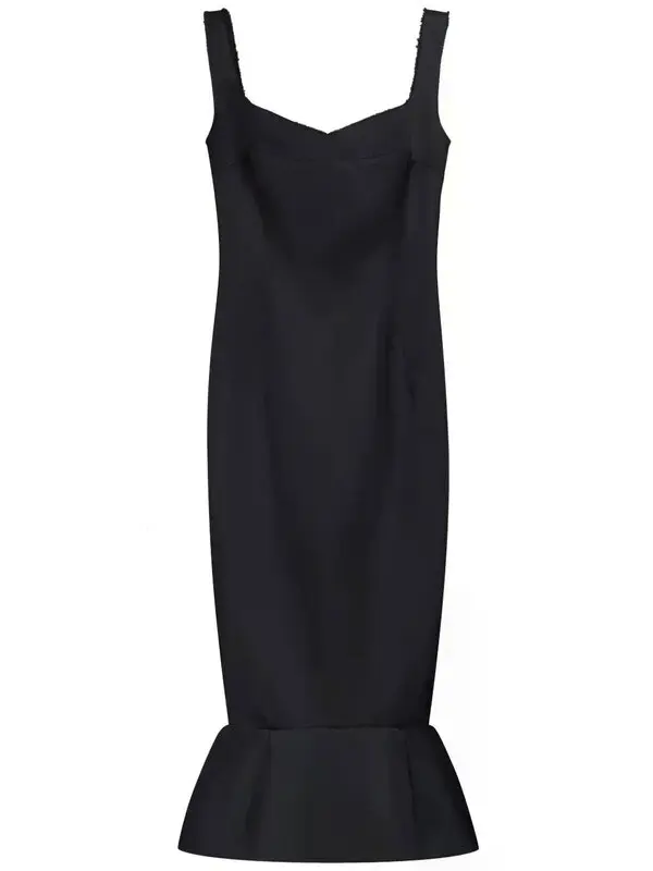 Marni Flounce-hem Sheath Midi Dress