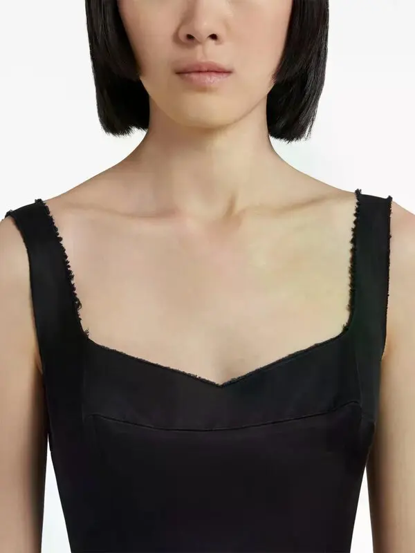 Marni Flounce-hem Sheath Midi Dress