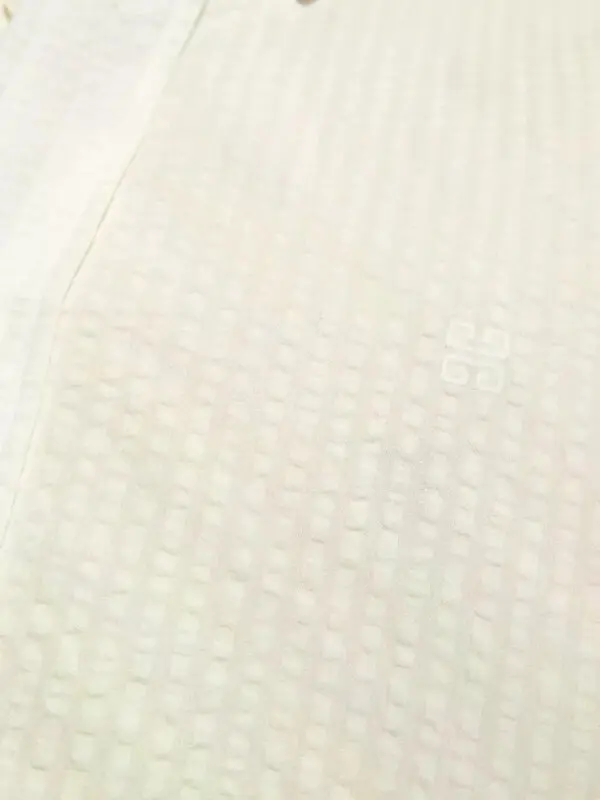 Givenchy 4g Seersucker-texture Cotton Shirt