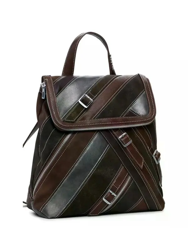 Desigual Panelled Zip-detail Backpack