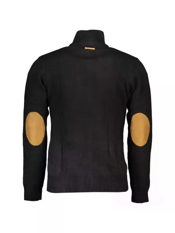 GIAN MARCO VENTURI VINTAGE Mock-neck Zip-up Cardigan