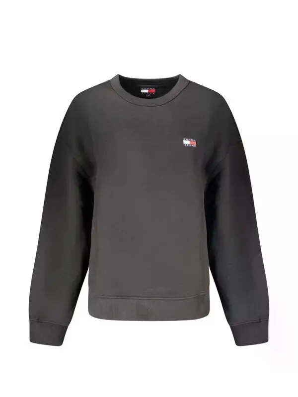 Tommy Hilfiger Logo-patch Crew-neck Sweatshirt - Grey