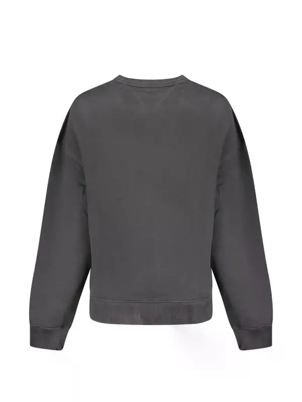 Tommy Hilfiger Logo-patch Crew-neck Sweatshirt - Grey