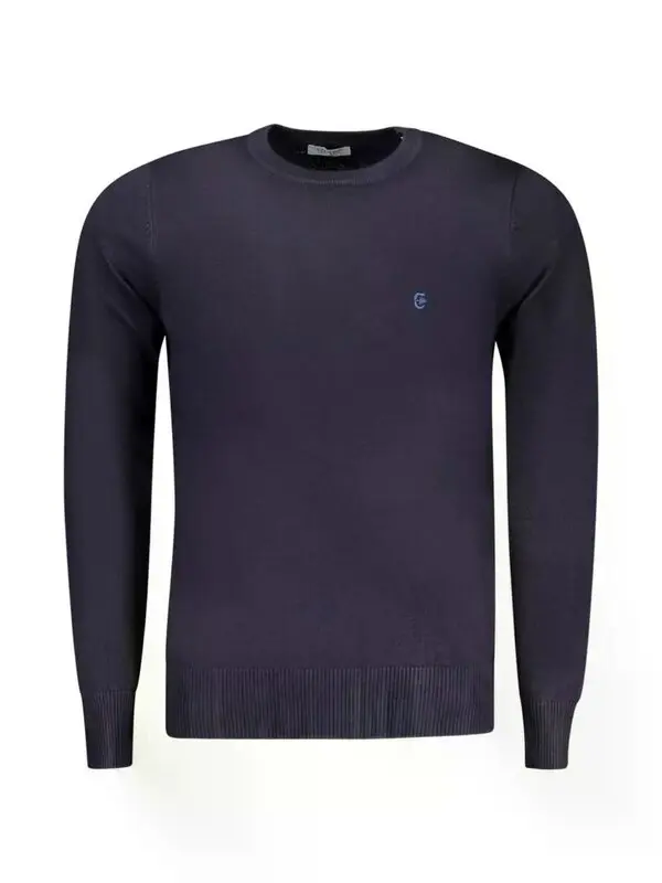 COVERI MOVING Logo-embroidered Crew-neck Sweater